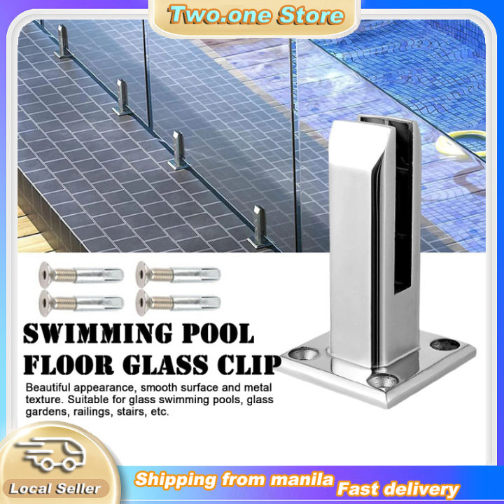 Heavy Duty 304 Stainless Steel Glass Pool Fence Clip Luxury Design ...