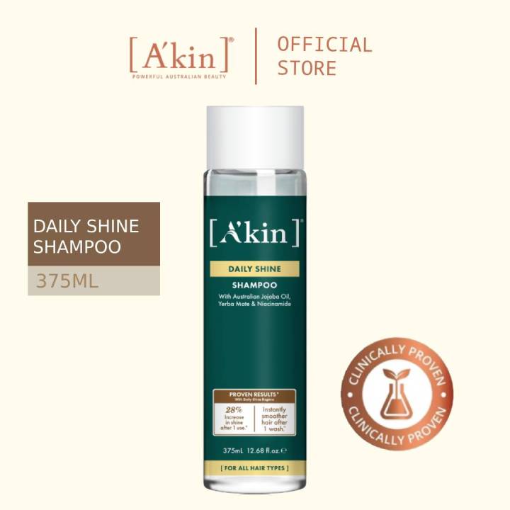 A'kin Daily Shine Shampoo 375ml AK0115 (For All Hair Type) | Lazada ...