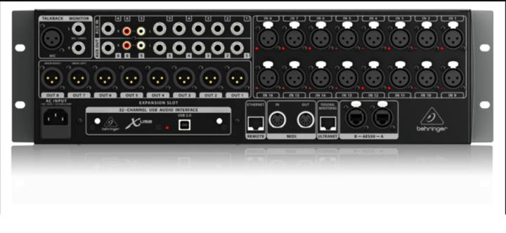Behringers X32 Rack 40-channel Rackmount Digital Mixer Console with 16 ...