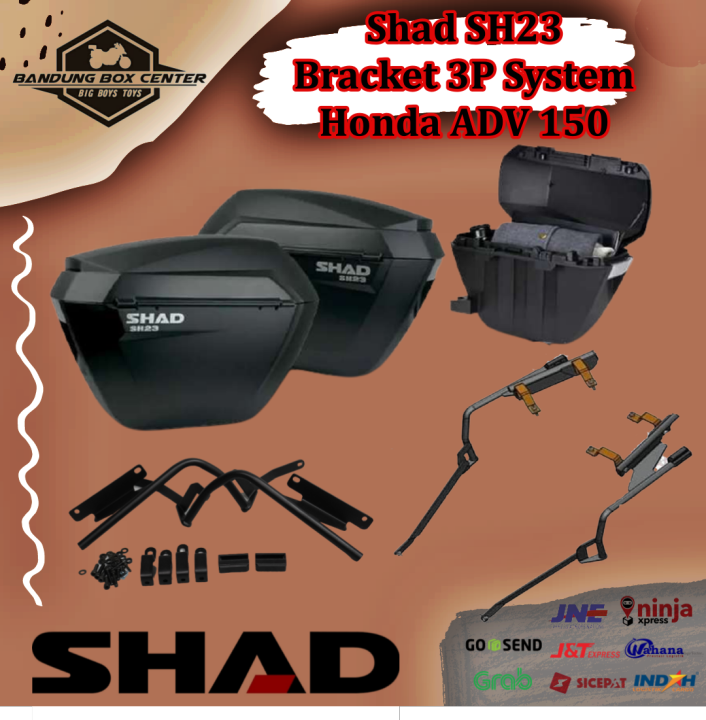 Paket Box Motor Box Shad SH23 Sidebox dan Bracket 3P System Honda ADV ...