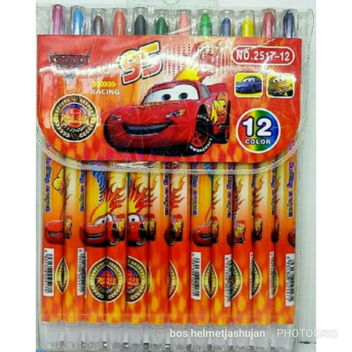 crayon Putar karakter isi 12 Warna murah | Lazada Indonesia