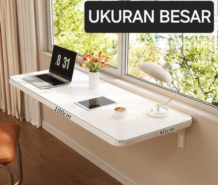 Meja Lipat Dinding Besar 100x40 80x40 60x40 90x30 60x30 Dapur Makan ...