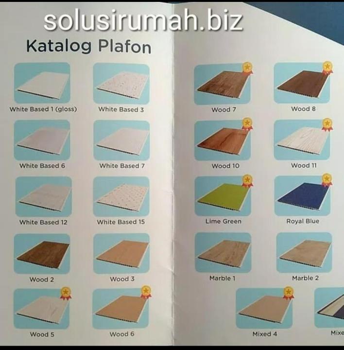 PLAFON PVC PLAFON PLASTIK ATAP PLAFON RUMAH BERBAGAI MOTIF m2 | Lazada ...