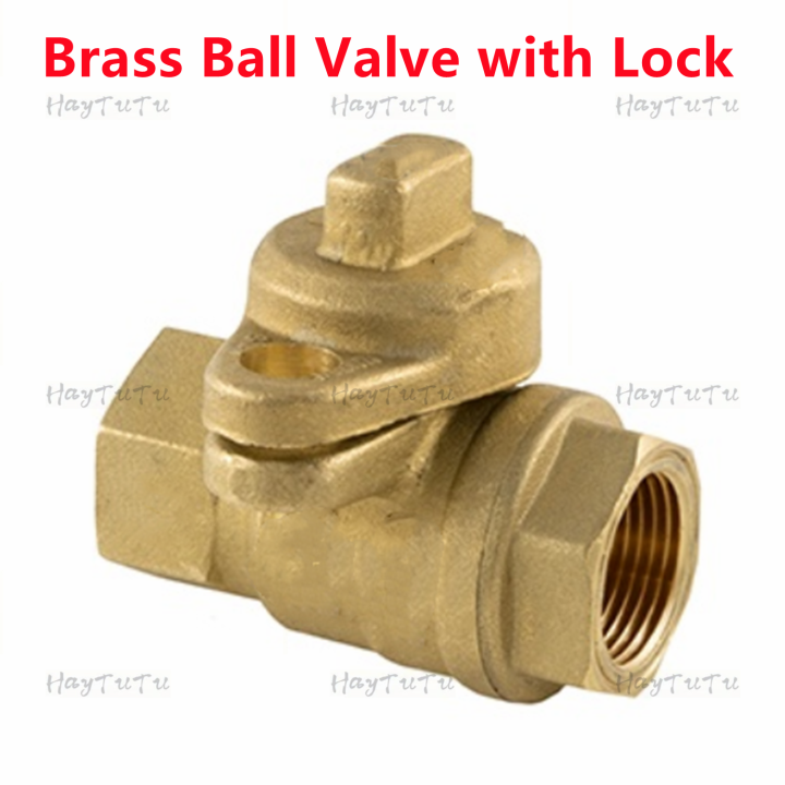 Brass ball valve with lock 1/2 and 3/4 water meter lock Gate valve lock | Lazada PH