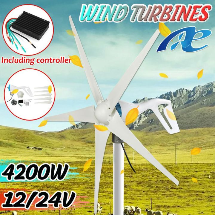 5 Blades Horizontal Wind Generator S3 Wind Turbines Generator Windmill ...