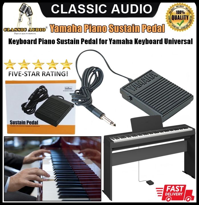 Yamaha Piano Sustain Pedal High Performance - Keyboard Piano Sustain Pedal for Casio Keyboard ...
