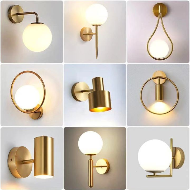 Nordic Minimalist Wall Light Indoor Nordic Decor Wall Lamp Bedroom Lamp ...