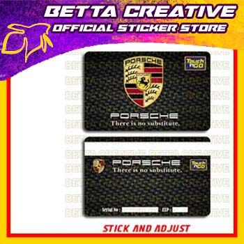 Porsche Exclusive Look Touch n Go Sticker Front & Back CARTNG [ Betta ...