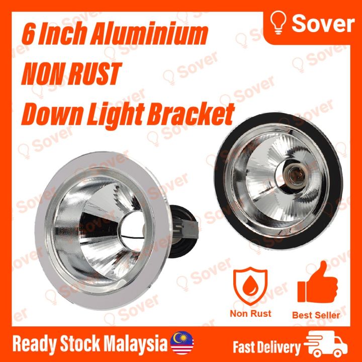 6 Inch Aluminum Non-Rust LED Down Light Bracket with Reflector Recessed ...