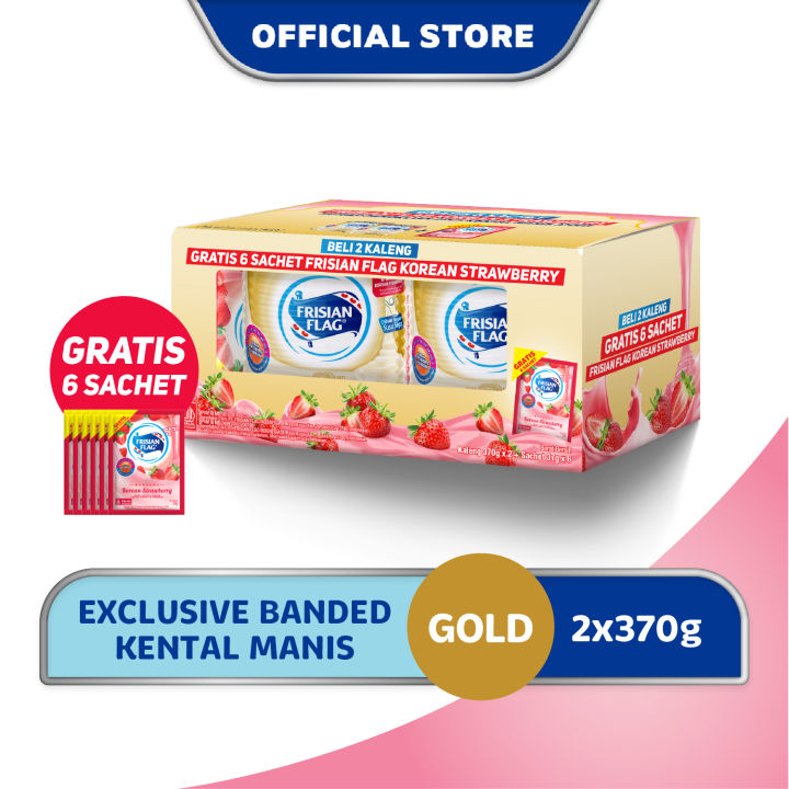 [Exclusive Banded] Frisian Flag Susu Kental Manis Full Cream GOLD ...