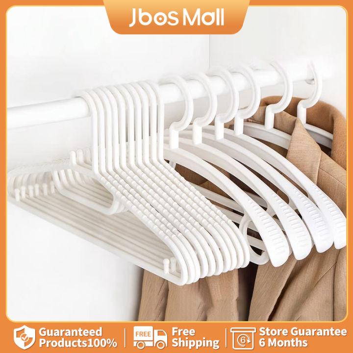 Jbos Clothes Hanger 3/6/9 pcs Stackable hanging Adult Baby Plastic ...