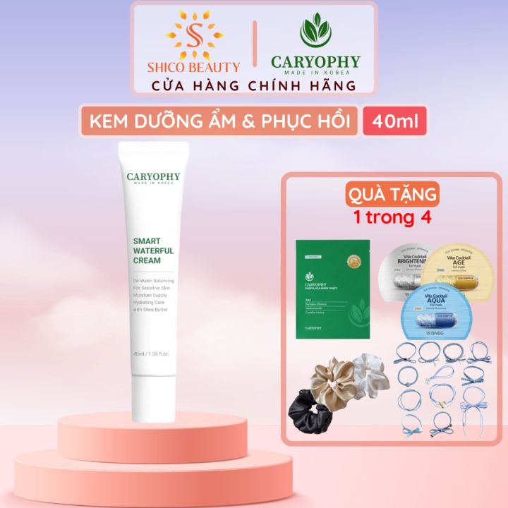 Kem dưỡng Caryophy cấp nước và phục hồi da mịn Caryophy Smart Waterful ...