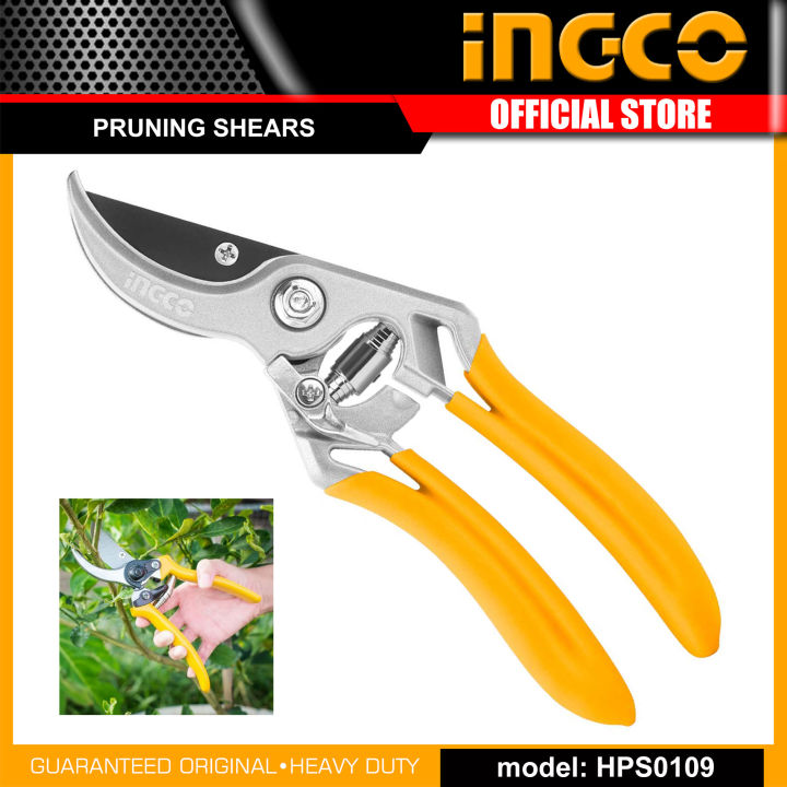 INGCO Secateurs Garden Pruning Shears Stem Cutter Bypass Type HPS0109 ...