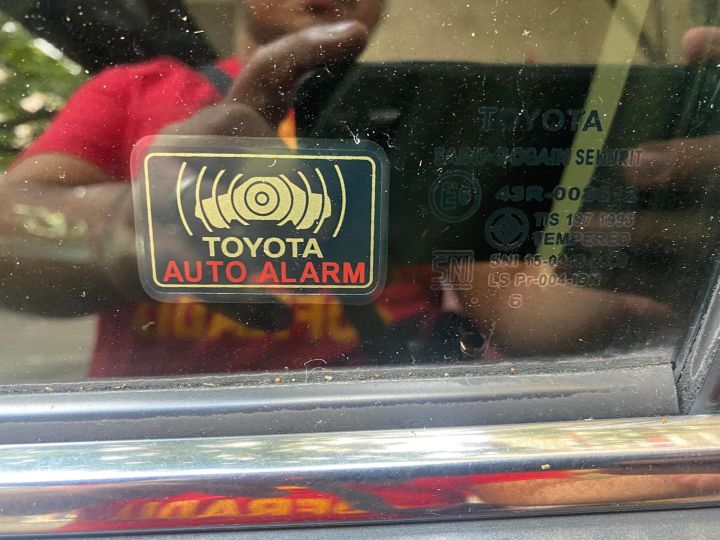 Toyota Auto Alarm Sticker (Transparent) - 60php 1pc | Lazada PH