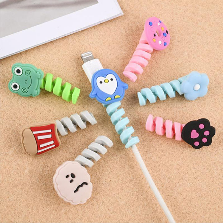 🔥Wishwa👍 Korean Mobile Phone Wire Winder Charging Cable Anti-breakage ...