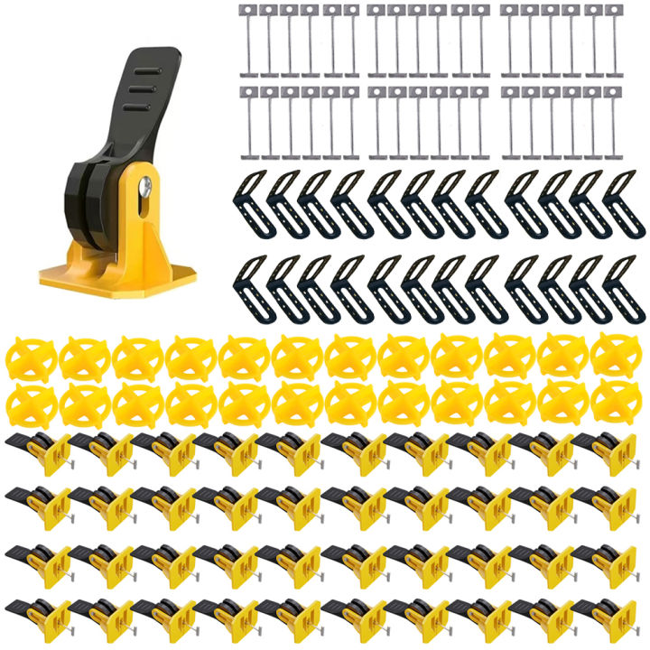 New Floor Tile Leveling System Clips Leveler Adjuster Kit Set For The Tile Laying Fixing Flat