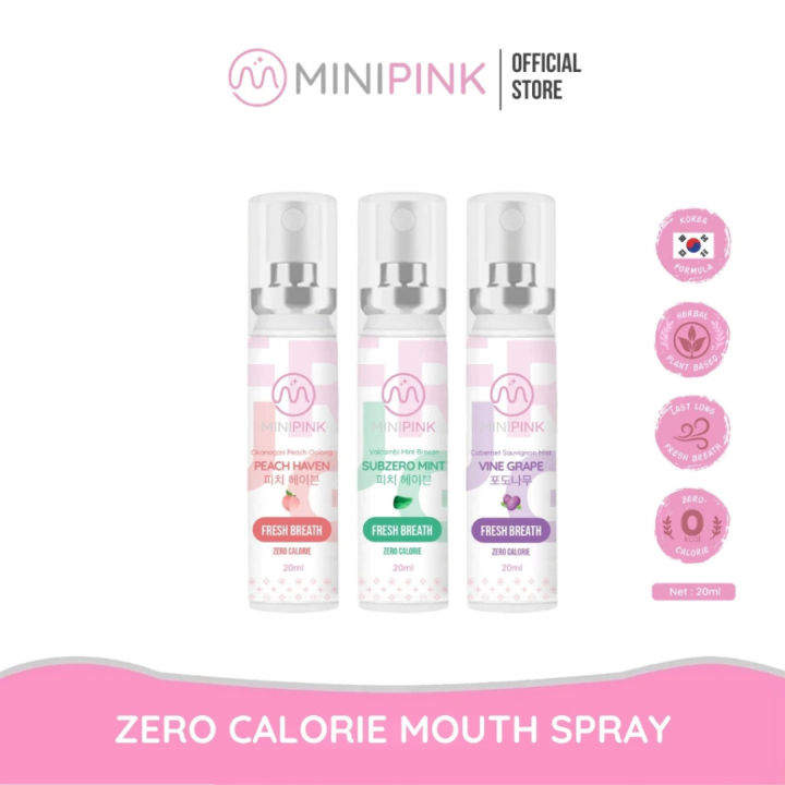 MINIPINK Zero Calorie Mouth Spray | Spray Pengharum Mulut Untuk Nafas ...