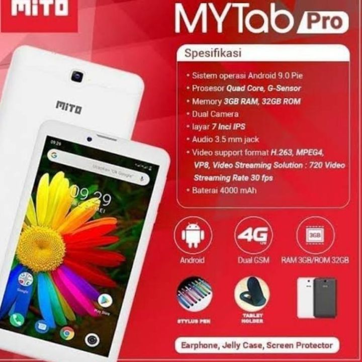 MITO MYTAB PRO RAM 3GB /32 GB Sudah 4G LTE Cuci Gudang | Lazada Indonesia