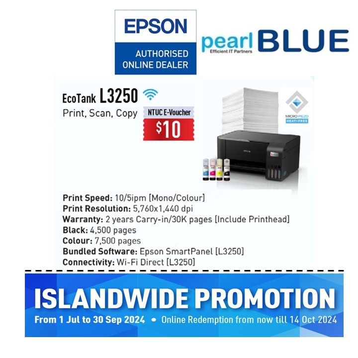 [READY STOCK]Epson Eco Tank L3250 (replacement for L3150) A4 All-in-One ...