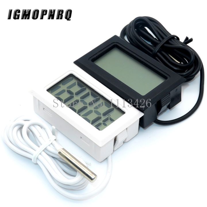 LCD Digital Thermometer Car Thermometer with Waterproof Probe Sensor ...