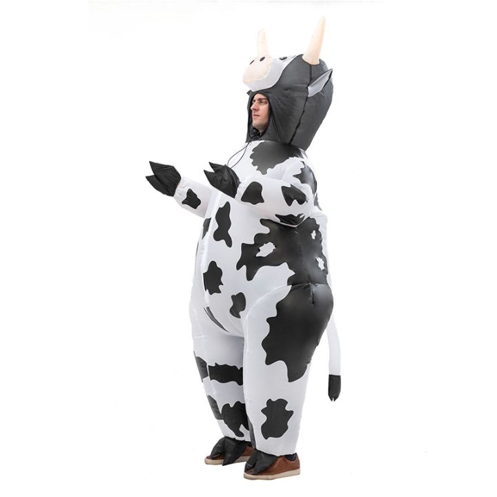Cute Inflatable Cow Costume Blowing Up Costume Performance Props Full ...