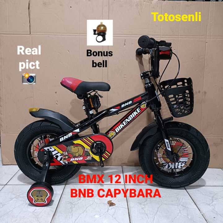 SEPEDA BMX 12 INCH BNB CAPYBARA BMX 12 INCH SEPEDA ANAK BAN JUMBO 3.0 ...