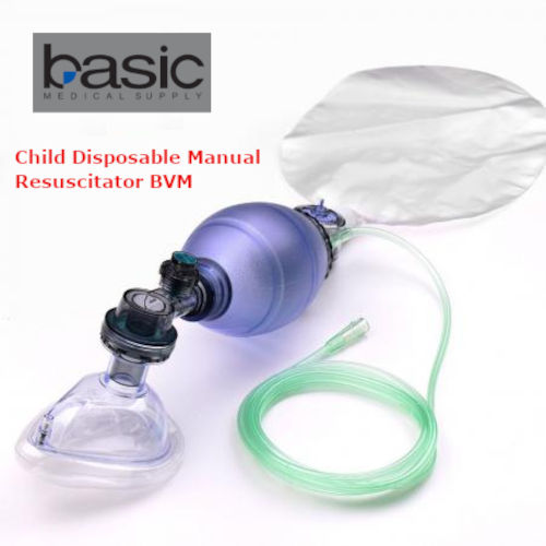 AMBU PVC Bag-Valve-Mask Resuscitator Child / Pediatric BVM - CE ...