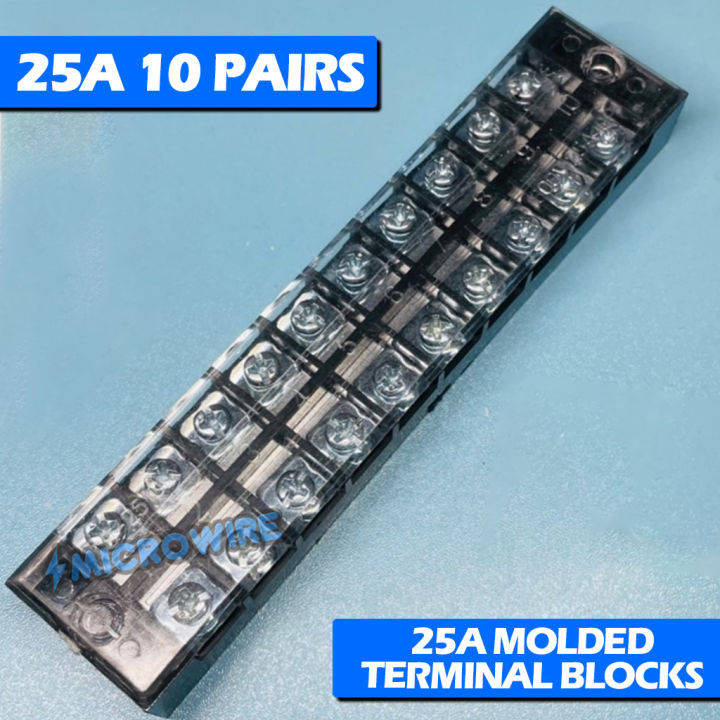 25A Terminal Block Molded Type Electrical TB-2510 25A 600V 10 PIN | Lazada PH