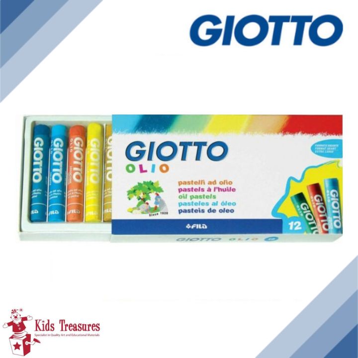 Giotto Olio Pastel Maxi 12 Colors Craft Set 11mm Diameter | Lazada ...