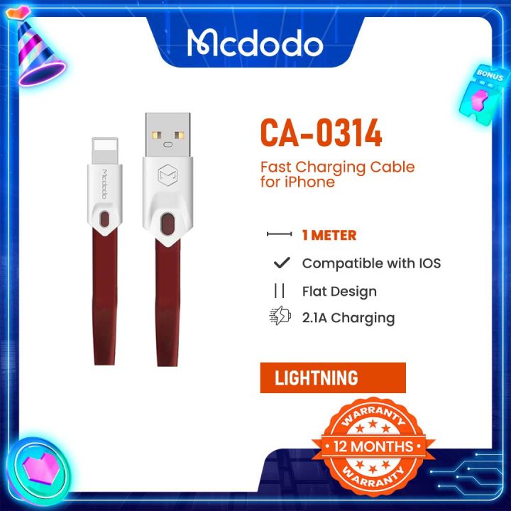 Mcdodo CA-031 Fast Charging Cable for iPh 1m | Lazada PH