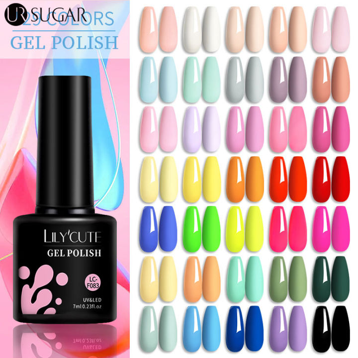 10Colors Gel Polish Set With 36W UV Lamp Dryer Manicure Kit Semi ...
