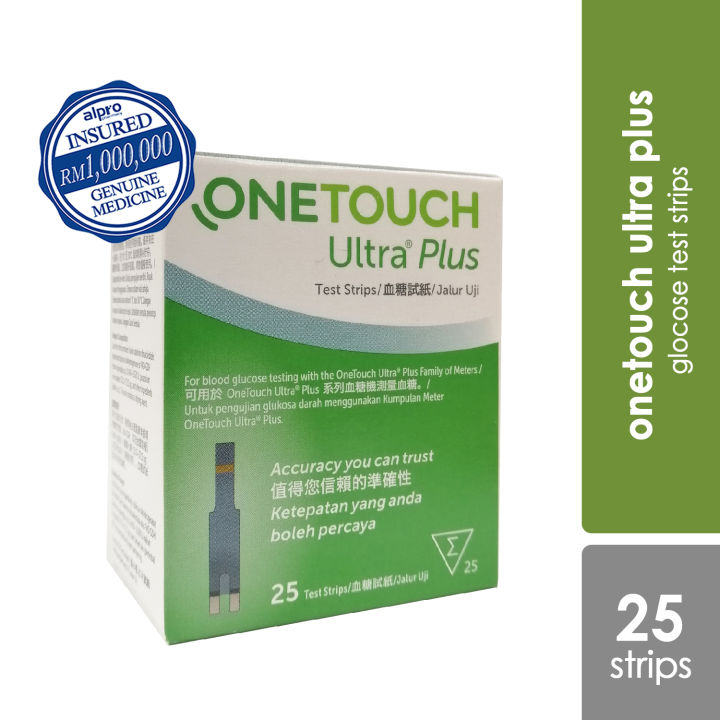 OneTouch Ultra Plus Glicose Test Strips (25s) | Lazada
