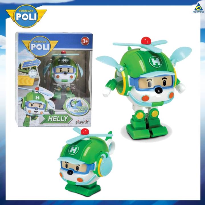 ROBOCAR POLI Mini Transforming Robot - Helly 3" ของเล่นหุ่นยนต์แปลงร่าง ...