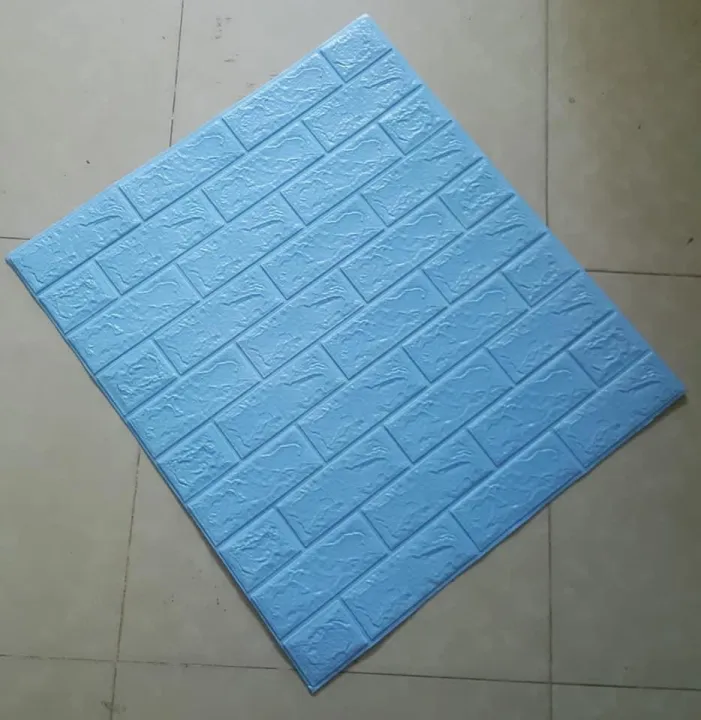 30 Miếng xốp dán tường giả gạch 3D màu xanh ngọc – mua tấm xốp , mút ...