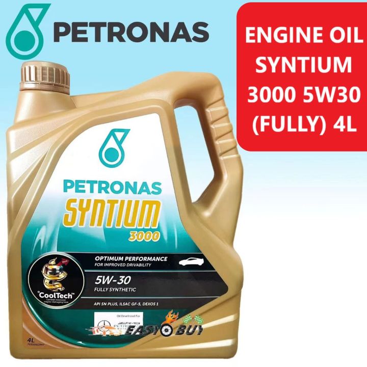 PETRONAS Syntium Fully 3000 5w30 4L Synthetic Engine Oil SN Minyak ...