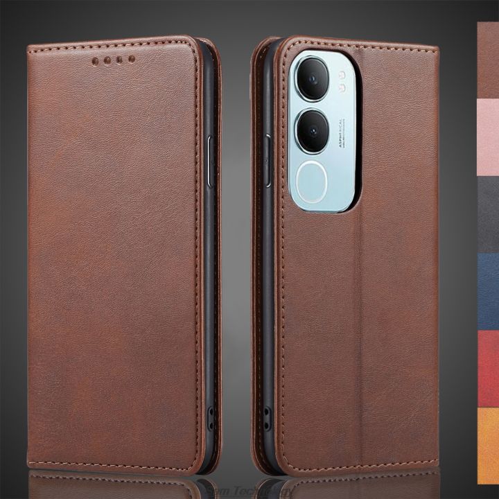 ซองหนังการดูดด้วยแม่เหล็กสำหรับ Vivo Y19s V2419 6.68 "ซองเคสโทรศัพท์แบบ ...
