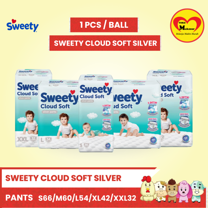Sweety Silver Pants S66/M60/L54/Xl42/XXL32/ Toko Makmur Online | Lazada ...