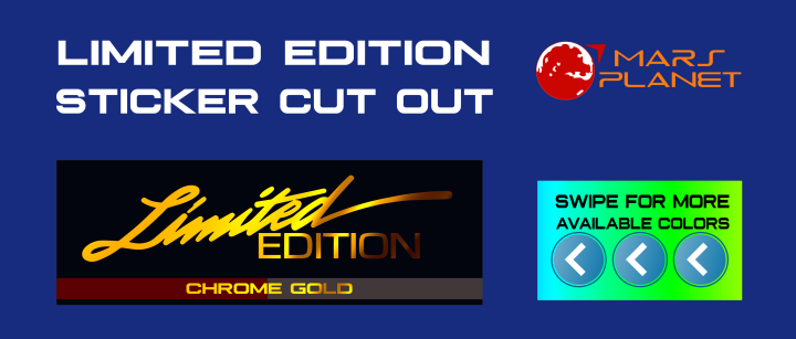 LIMITED EDITION STICKER DECAL CUT OUT FOR MOTORCYCLE CAR WATERPROOF ...