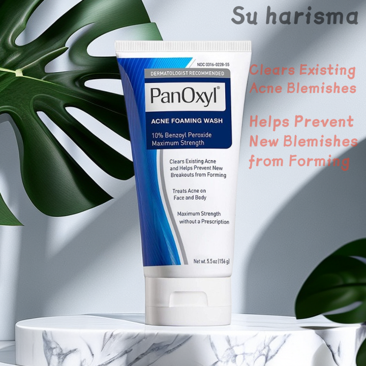 PanOxyl, Acne Foaming Wash, Benzoyl Peroxide 10% Maximum Strength, 5.5 ...