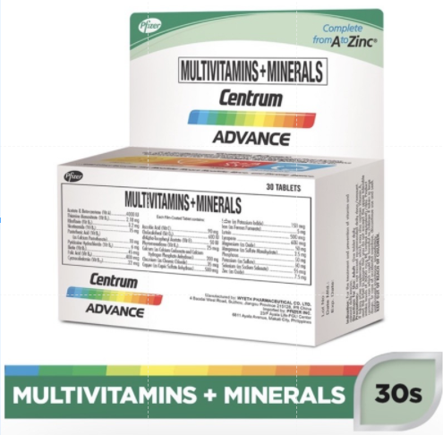 CENTRUM ADVANCE MULTIVITAMINS+MINERALS | Lazada PH