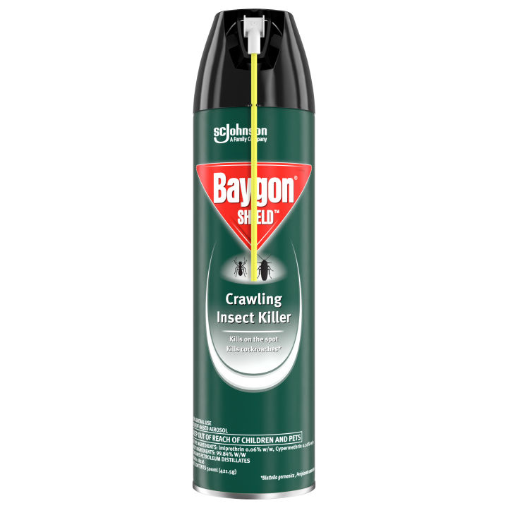 Baygon Shield Cockroach Crawling Insect Killer Aerosol - 500ml | Lazada PH