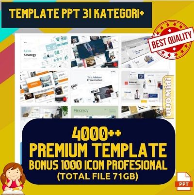 TEMPLATE POWERPOINT PERSENTASI PROFESIONAL / Slide PPT Infographics ...
