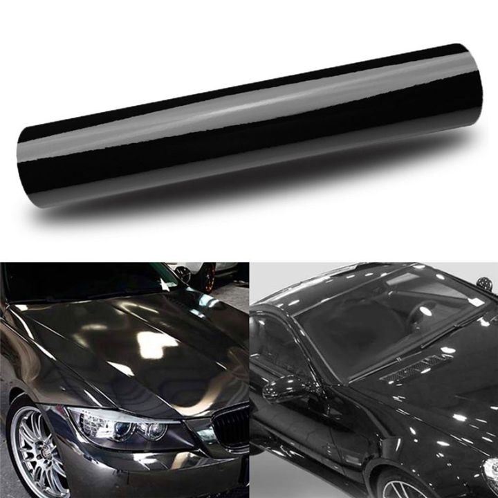 1 Roll 1.5 Meter Gloss Black Vinyl Wrap Film Car Sticker Car gloss ...