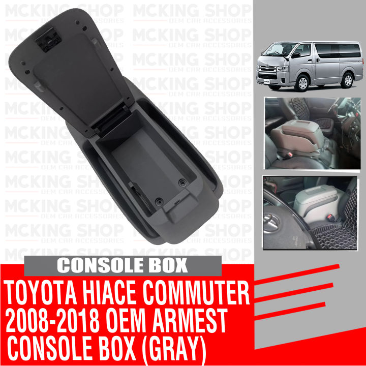 Toyota Hiace Commuter 2008-2018 OEM Armest Console Box (Black) | Lazada PH