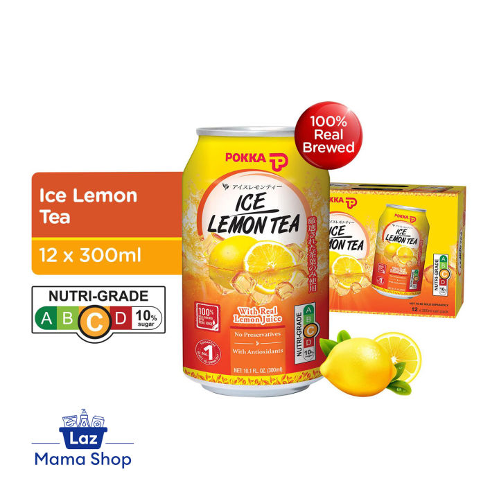 Pokka Ice Lemon Tea (12 x 300ml) (Laz Mama Shop) | Lazada Singapore