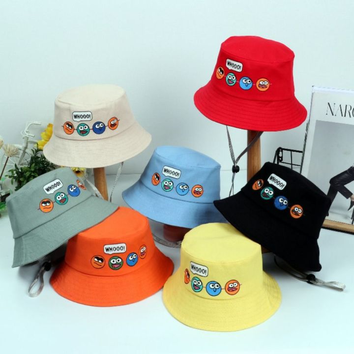 VBBN น่ารักสุดๆ หมวกกันแดดชาวประมง ลมอินส์ ตัวอักษรสีทึบ หมวกกันแดด ...