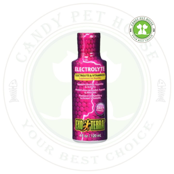 Reptile Electrolyte Exo Terra/Exoterra Electrolyte & Vitamin D3 ...