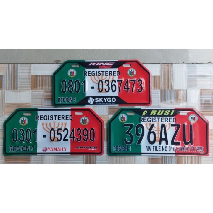 MOTORCYCLE INC TEMPORARY PLATE NUMBER | Lazada PH