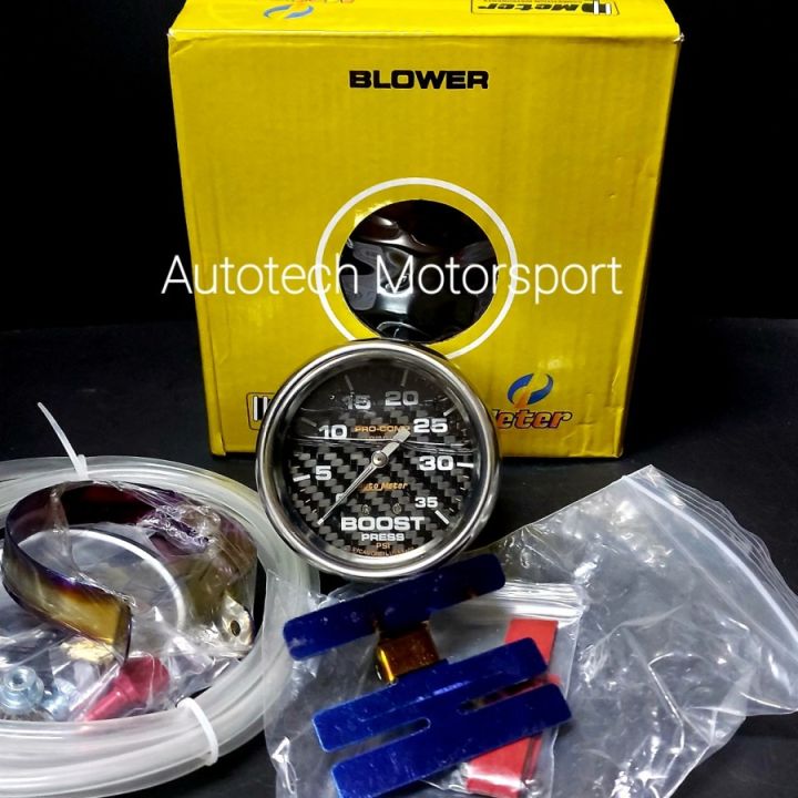 BOOST METER AUTOMETER CARBON 35 PSI | Lazada Indonesia