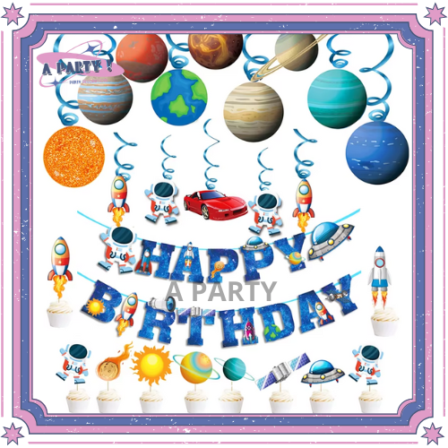 Banner Happy Birthday Karakter Animasi (Pokemon, Lotso, Sanrio, Melody ...